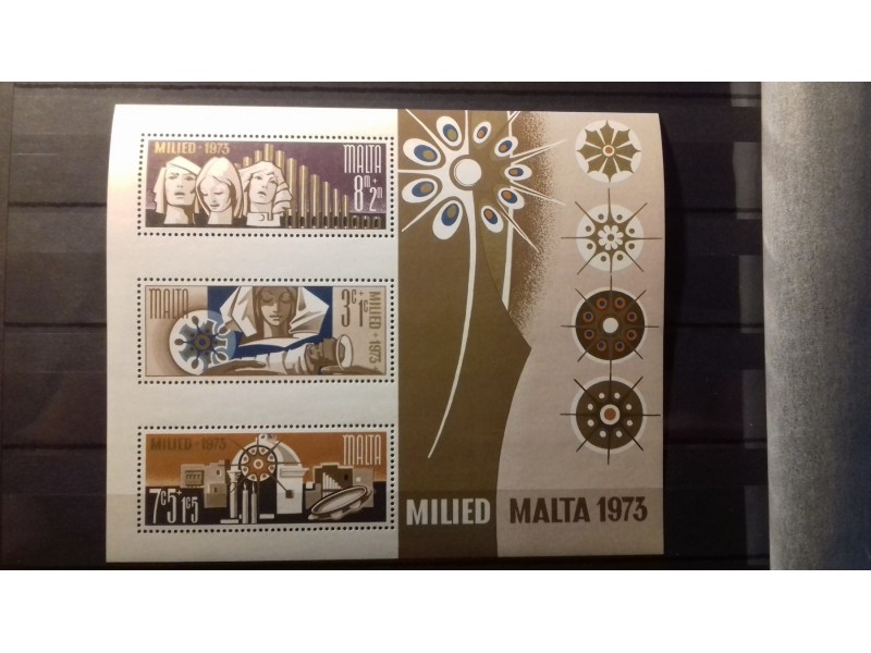 Malta - Blok Božić 1973.