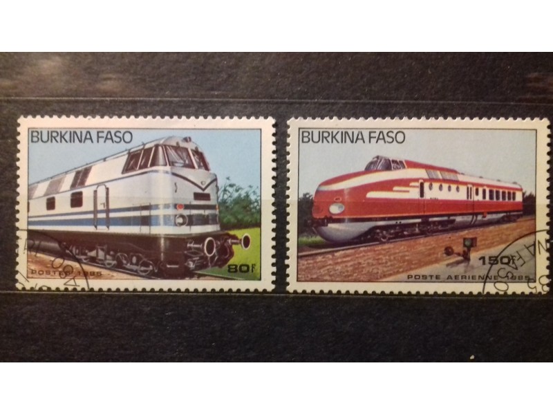 Burkina Faso - Železnica 2 kom 1985.