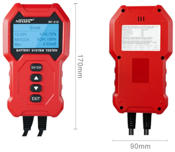 NOYAFA NF-512 Tester sistema baterija