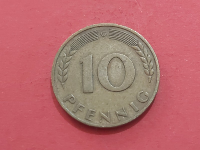 Nemačka - 10 pfennig 1950 god G