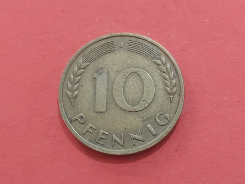 Nemačka - 10 pfennig 1966 god J