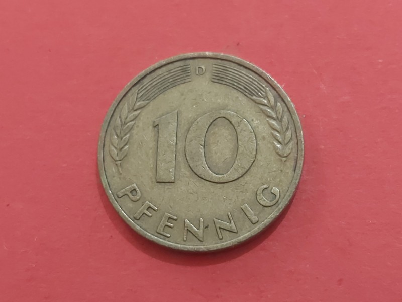 Nemačka - 10 pfennig 1968 god D