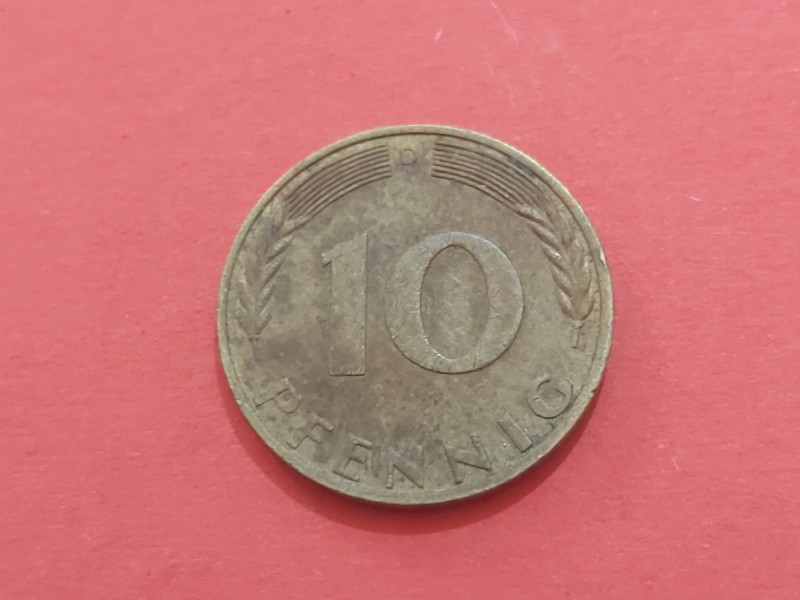 Nemačka - 10 pfennig 1969 god D