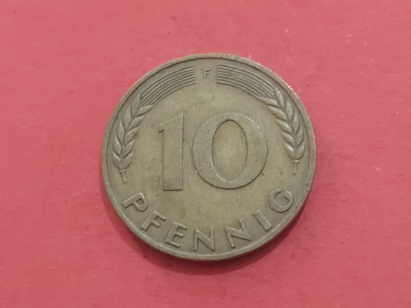 Nemačka - 10 pfennig 1971 god F