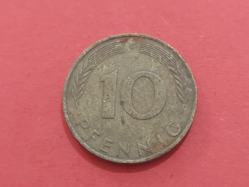 Nemačka - 10 pfennig 1971 god G