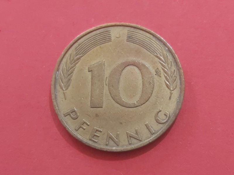 Nemačka - 10 pfennig 1971 god J