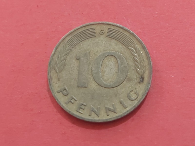 Nemačka - 10 pfennig 1976 god G