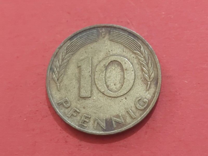 Nemačka - 10 pfennig 1977 god F