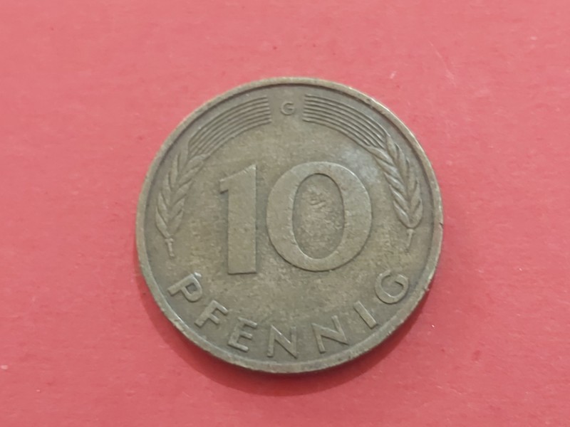 Nemačka - 10 pfennig 1977 god G