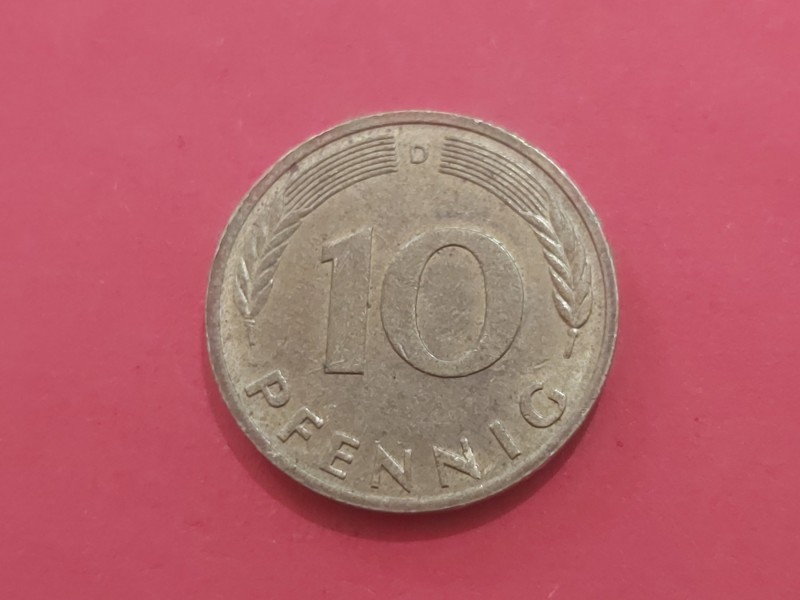 Nemačka - 10 pfennig 1982 god D