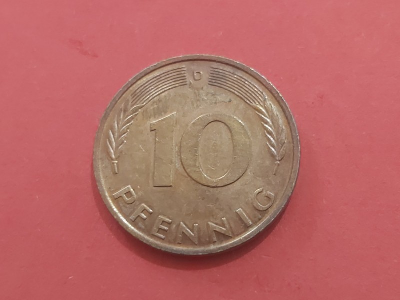 Nemačka - 10 pfennig 1987 god D