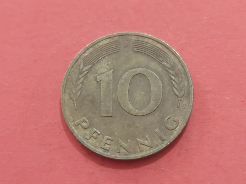 Nemačka - 10 pfennig 1987 god F