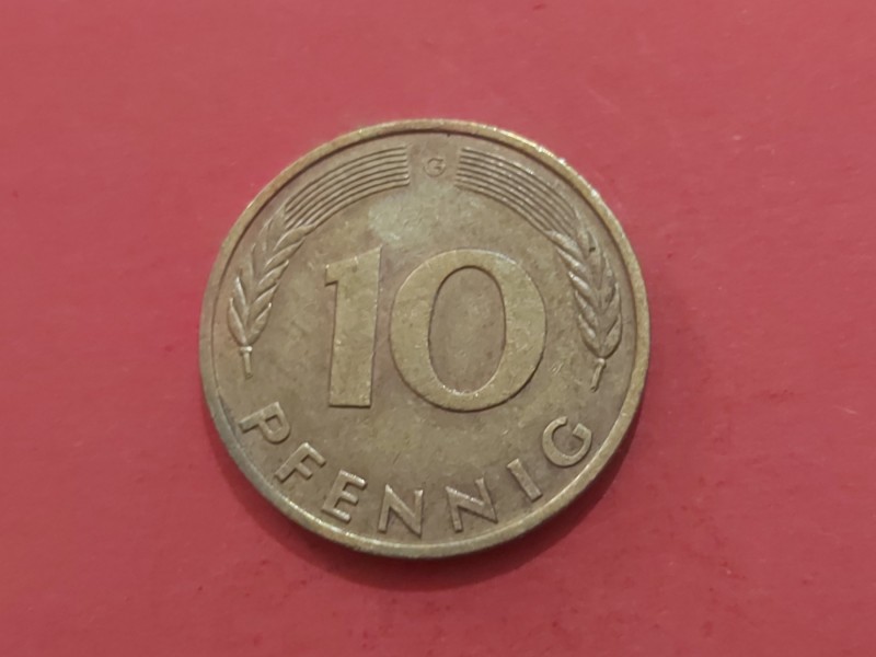 Nemačka - 10 pfennig 1989 god G