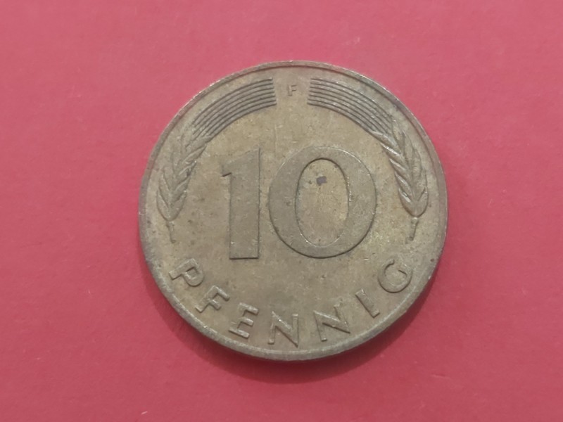 Nemačka - 10 pfennig 1990 god F