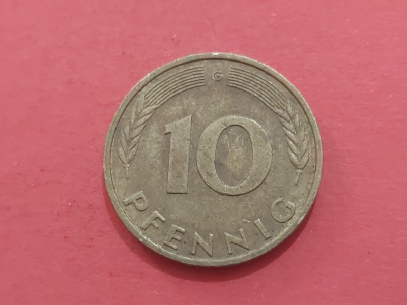 Nemačka - 10 pfennig 1990 god G