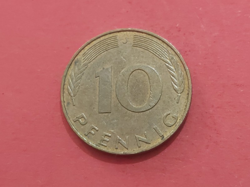 Nemačka - 10 pfennig 1990 god J