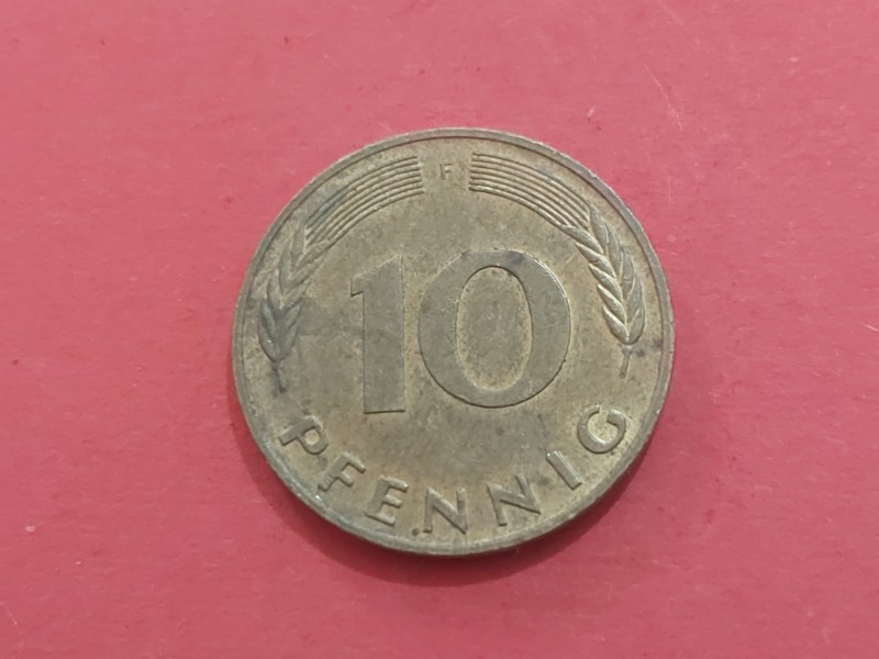 Nemačka - 10 pfennig 1991 god F