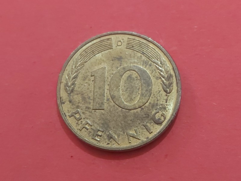 Nemačka - 10 pfennig 1996 god D