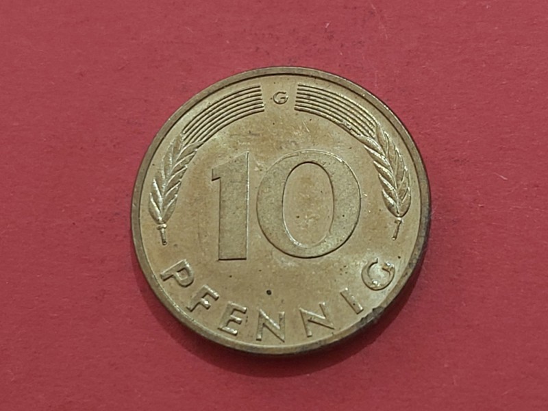 Nemačka - 10 pfennig 1996 god G