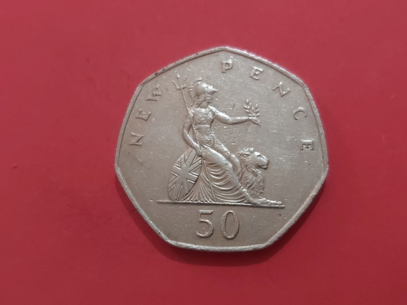 Britanija - 50 pence 1977 god