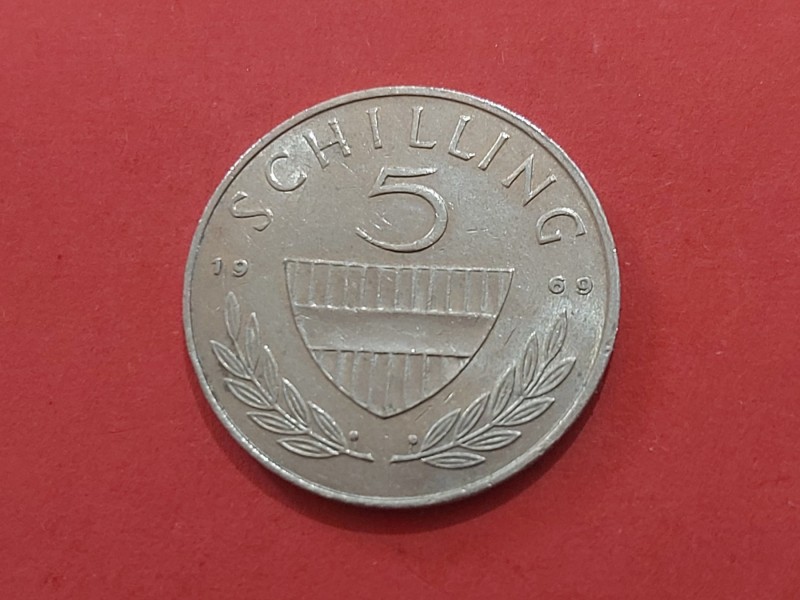 Austrija - 5 shilling 1969 god