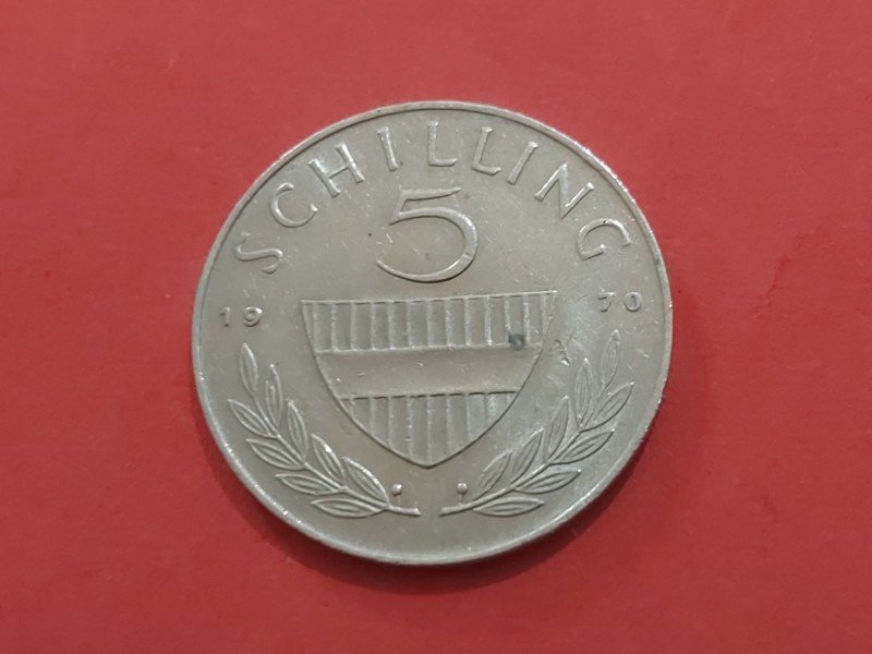 Austrija - 5 shilling 1970 god