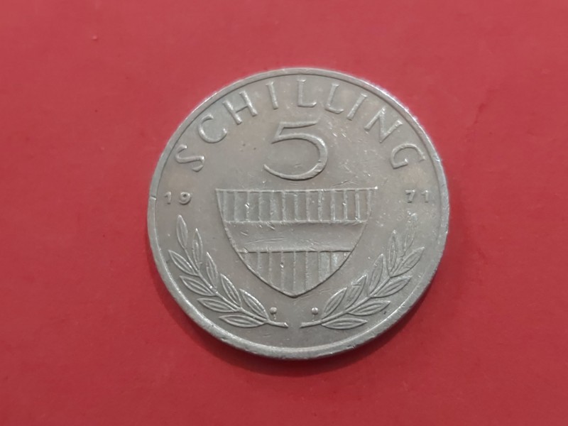 Austrija - 5 shilling 1971 god