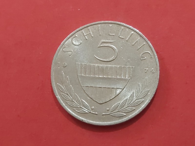 Austrija - 5 shilling 1974 god