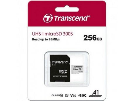 MICRO SD 256GB TS256GUSD300S-A TRANSCEND SA ADAPTEROM