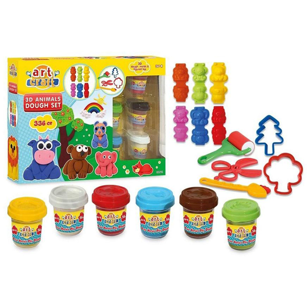 Plastelin Play Dough Dede 3D Animals 032956