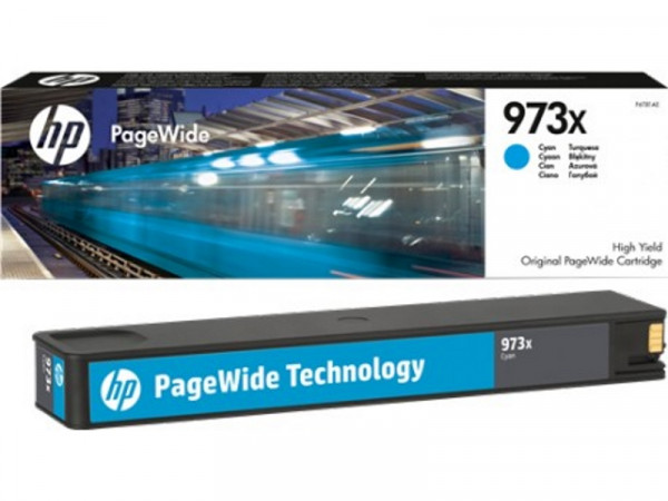 HP 973X High Yield Cyan Original PageWide Cartridge