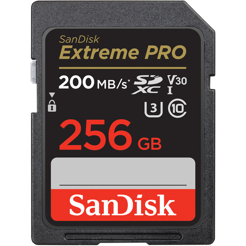 Sandisk SD 256GB CLASS 10 EXTREME PRO 200MB/S