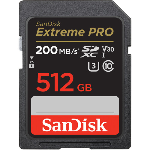 Sandisk SD 512GB CLASS 10 EXTREME PRO 200MB/S