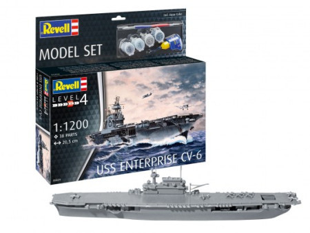 Revell model set uss enterprise cv-6 ( RV65824 )