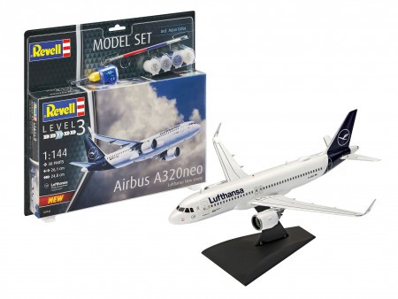 Revel maketa model set airbus a320 neo lufthansa ( RV63942/5008 )