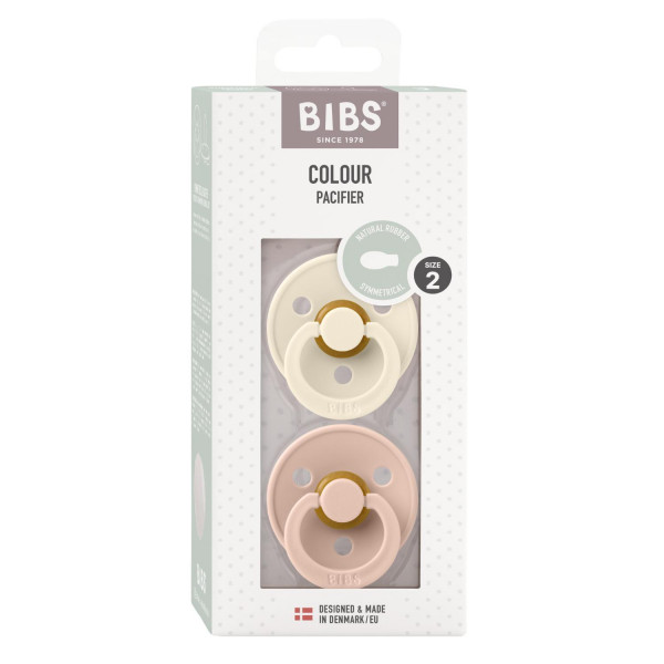 Bibs laže Symmetrical Ivory/Blush vel 2, 2 kom