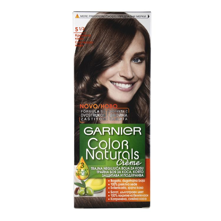 Garnier farba za kosu color naturals 5.1/2 kremasta kafa 60ml+40ml+10ml