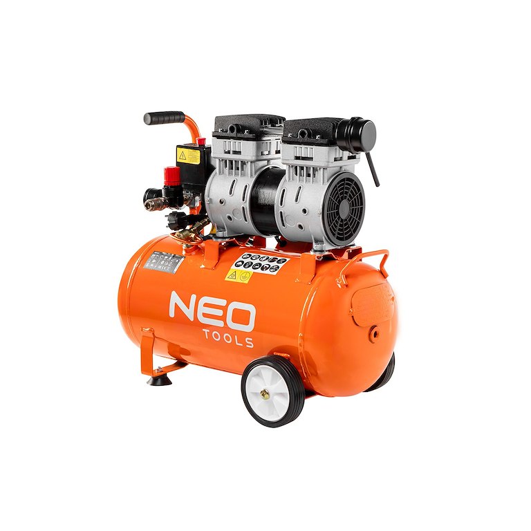 NEO bezuljni kompresor 24L, 800W, 125 l/min, 8 bar