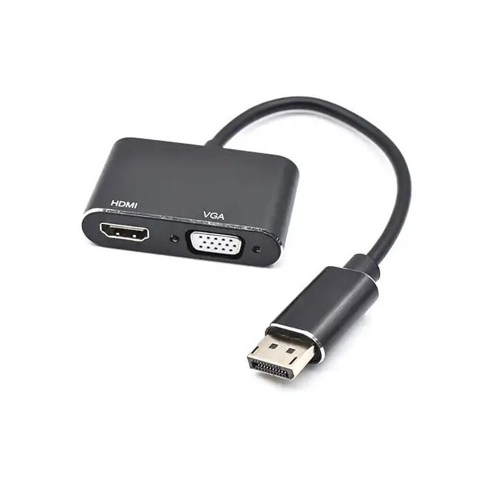 Adapter konverter Displayport - HDMI/VGA 1080p Kettz DP2HV-K12