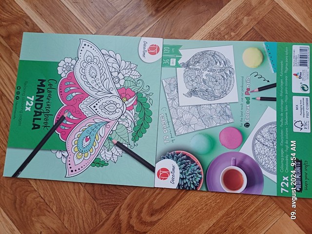 COLOURING BOOK MANDALA, 72X