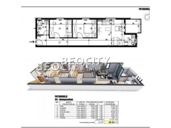 Novi Sad, Adice, Begečka, 2.5, 61m2