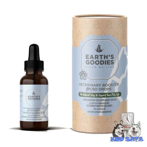 Earth's Goodies Veterinary Booster goCBD 5% CBD Ulje Za Kućne Ljubimce 10ml