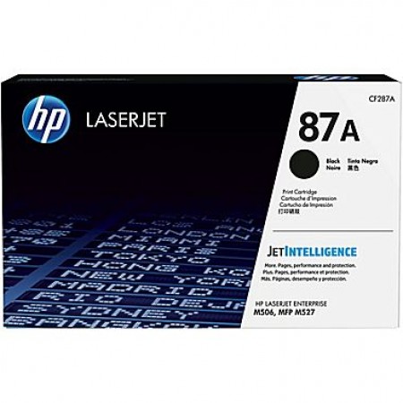 HP 87A Black Original LaserJet Toner Cartridge, CF287A