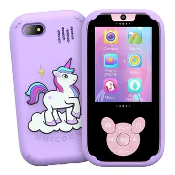 UNICORN KIDS SMART TOY W. CAMERA, 13 GAMES, MUSIC PLAYER - PURPLE