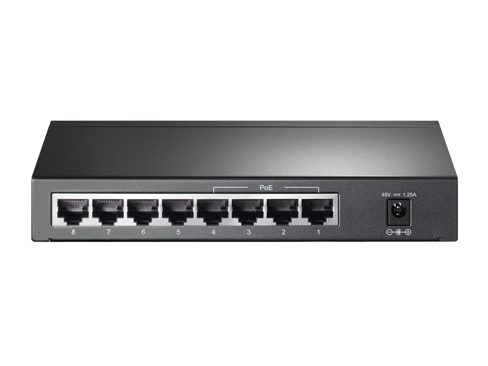 TP-Link Switch TP-LINK TL-SG1008P Gigabit/8x RJ45/10/100/1000Mbps/4x PoE/Desktop metalno kuciste