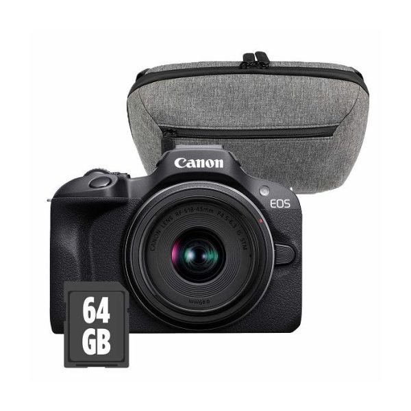 Canon EOS R100 + RF-S 18-45mm Travel kit