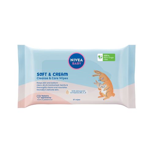 NIVEA Baby Soft & Cream vlažne maramice 57kom