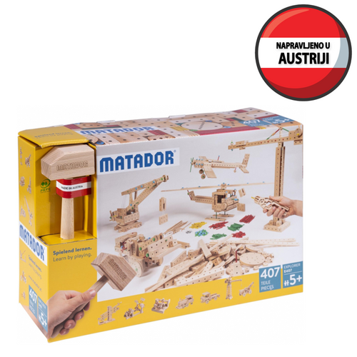 Matador Drveni konstruktor set Istraživač E407