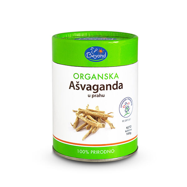 Ašvaganda prah 100g Beyond (organski proizvod)