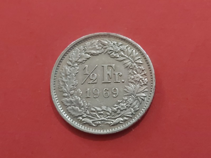 Švajcarska - 1/2 franc 1969 god